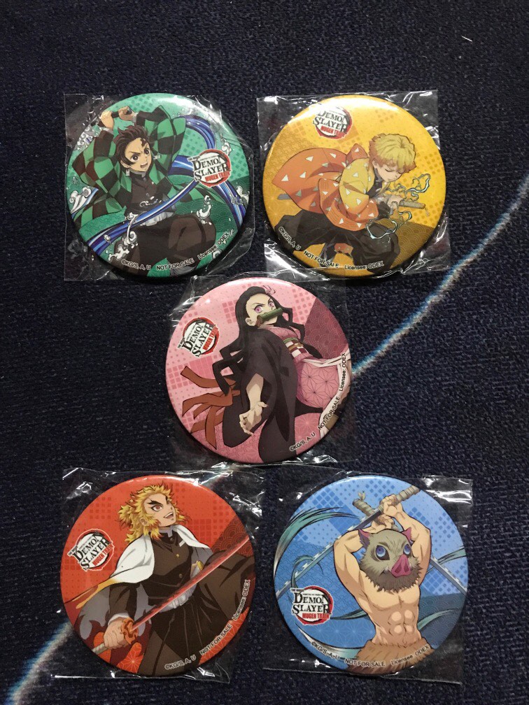 Demon Slayer Button Badge Set, Hobbies & Toys, Collectibles & Memorabilia, Fan Merchandise on ...