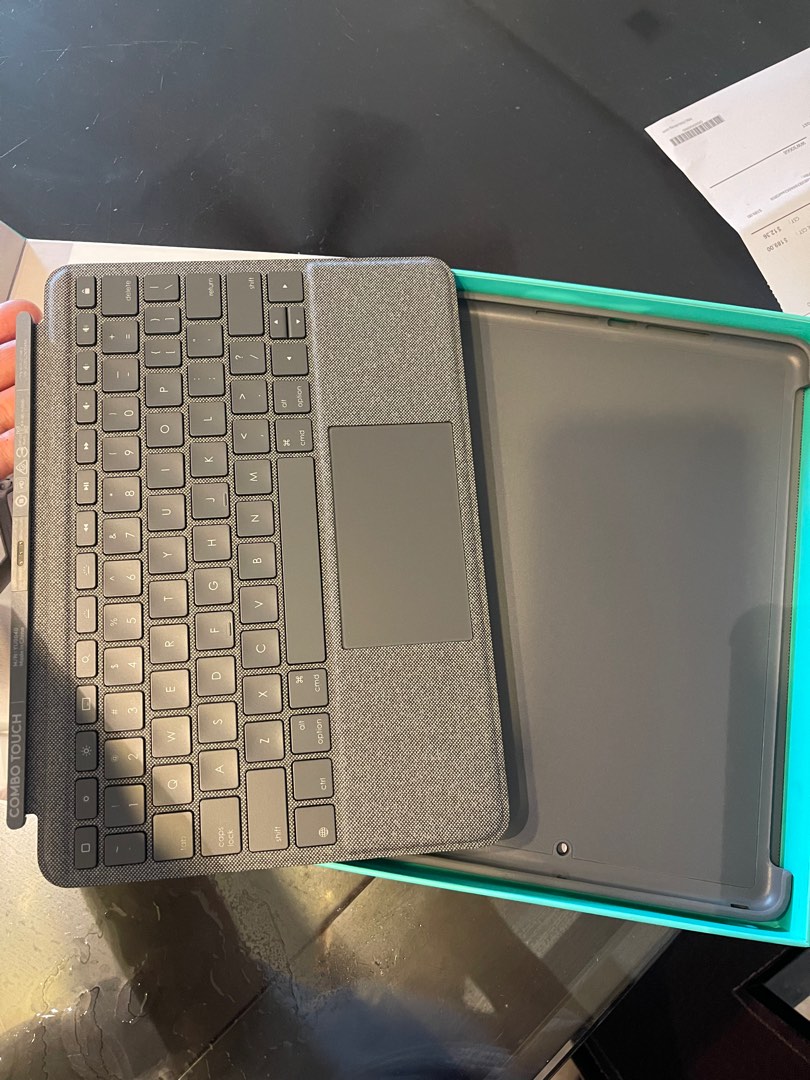 Detachable keyboard with track pad and smart connector technology ...