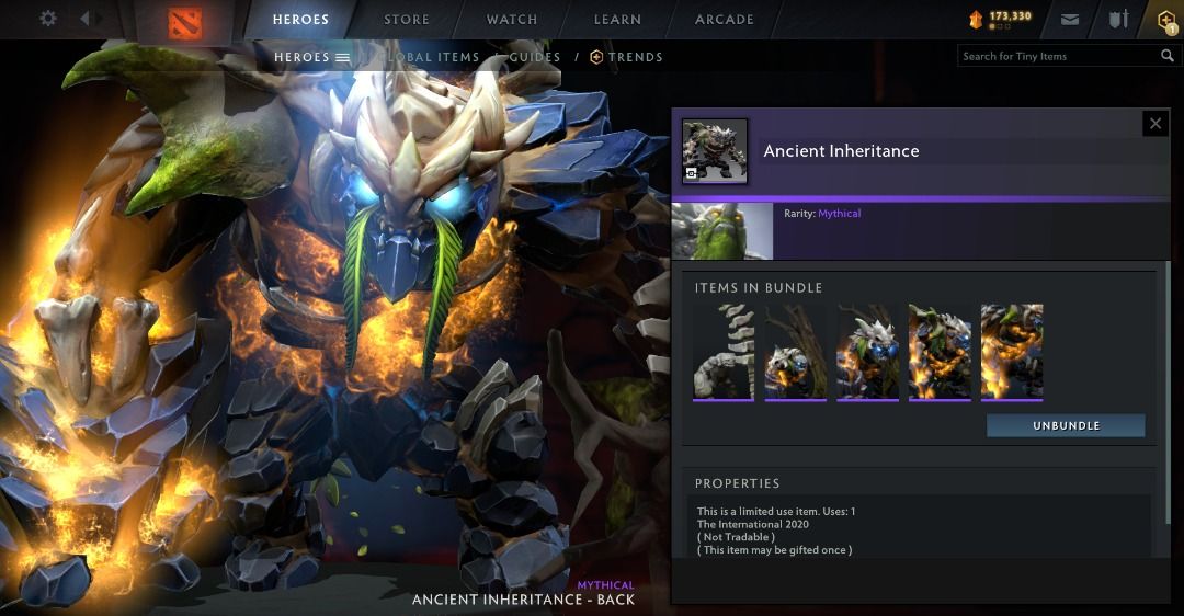 Dota 2 - Ancient Inheritance (Tiny), Hobbies & Toys, Toys & Games on ... Dota 2 - Ancient Inheritance (Tiny), Hobbies & Toys, Toys & Games on ...
