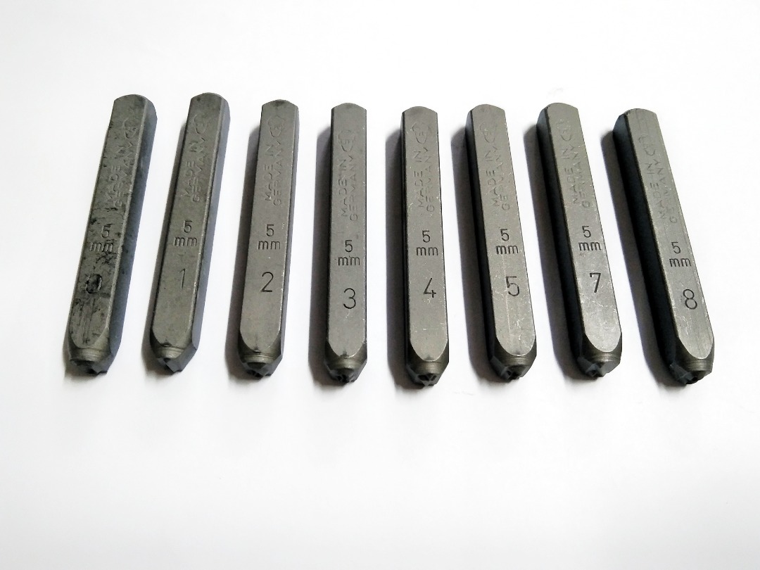 Engraving Number Punch | 5mm x 9 Piece, Commercial & Industrial ...
