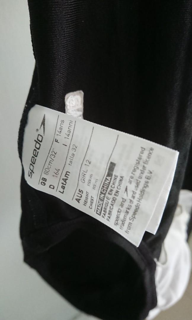 EUC: Speedo Black Swimsuit Size 32 (UK), Women's Fashion, Swimwear ...