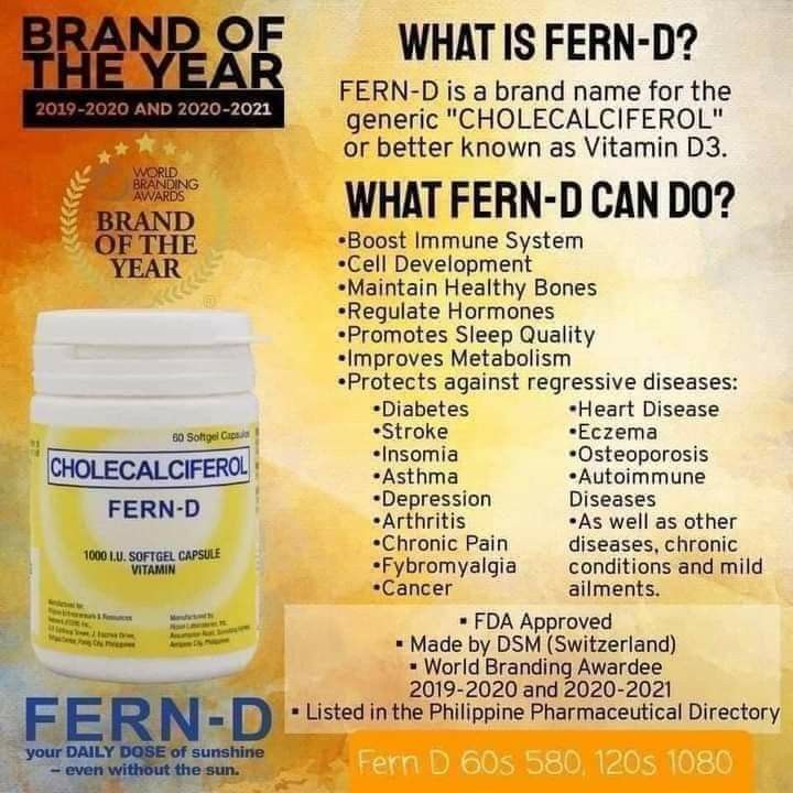 FERN D by IFERN, Health & Nutrition, Health Supplements, Vitamins & Supplements on Carousell
