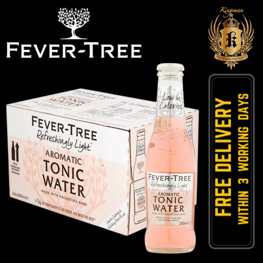 Fever Tree Soda/Tonic Water Mixer 24 x 200ml, Food & Drinks, Beverages ...
