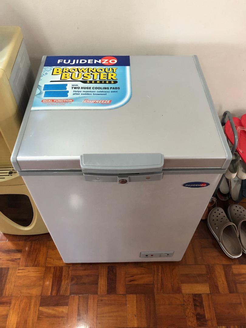 Fujidenzo Dual Function Solid Top Chest Freezer 4 Cu.ft. (FCG-40PDF SL), TV & Home Appliances ...