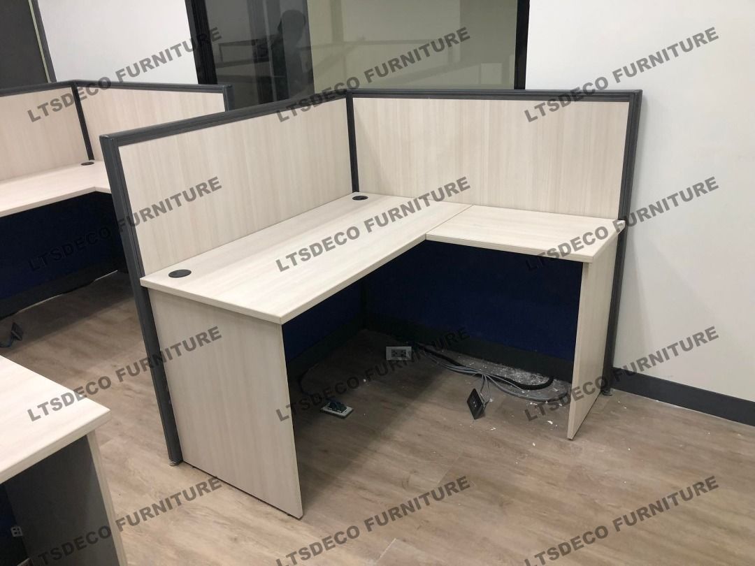FULL FABRIC WORKSTATION TABLE HIGH QUALITY OFFICE PARTITION, Furniture ...