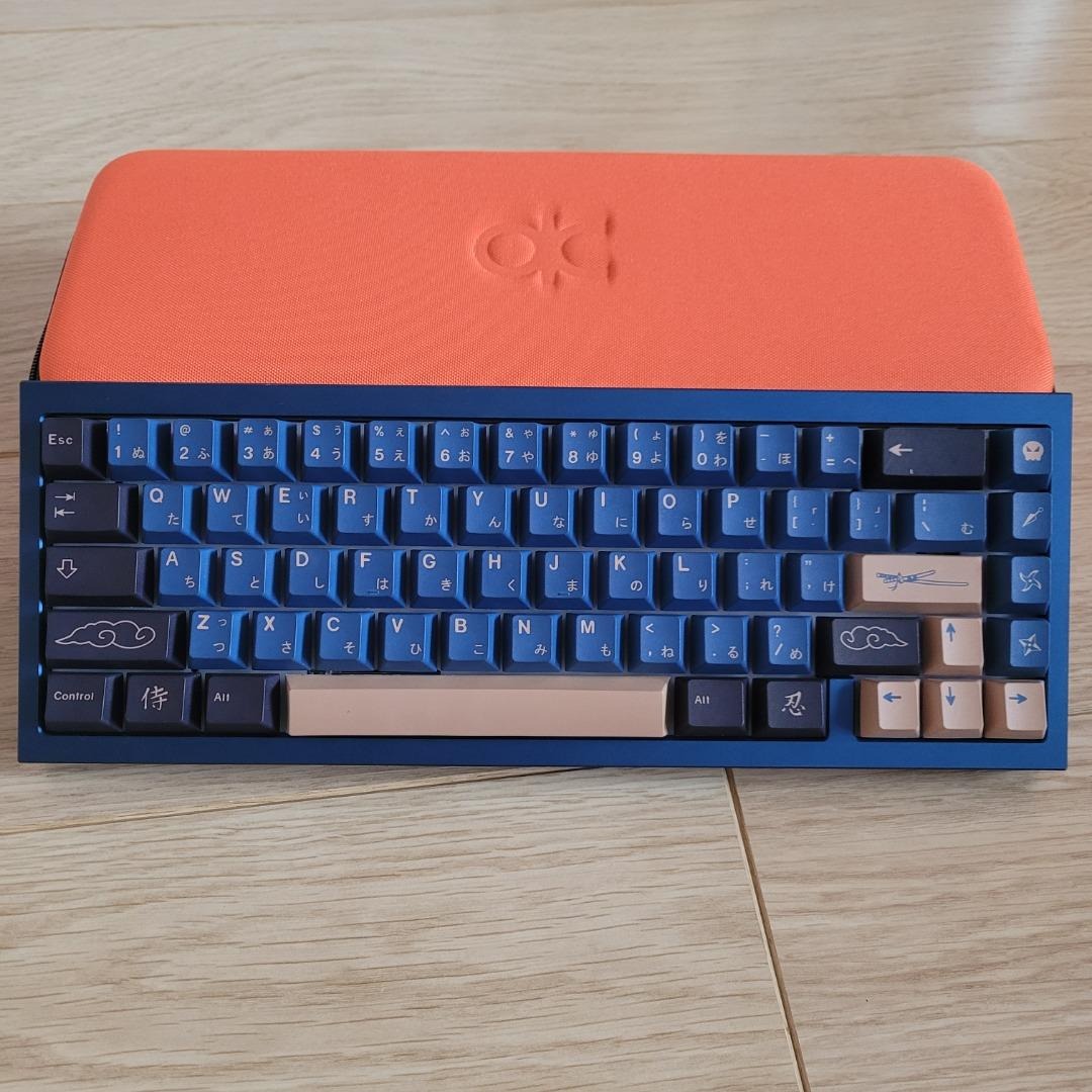 [FULLY ASSEMBLED] QK65 R2 Bluetooth Blue Gold 65% custom mechanical ...