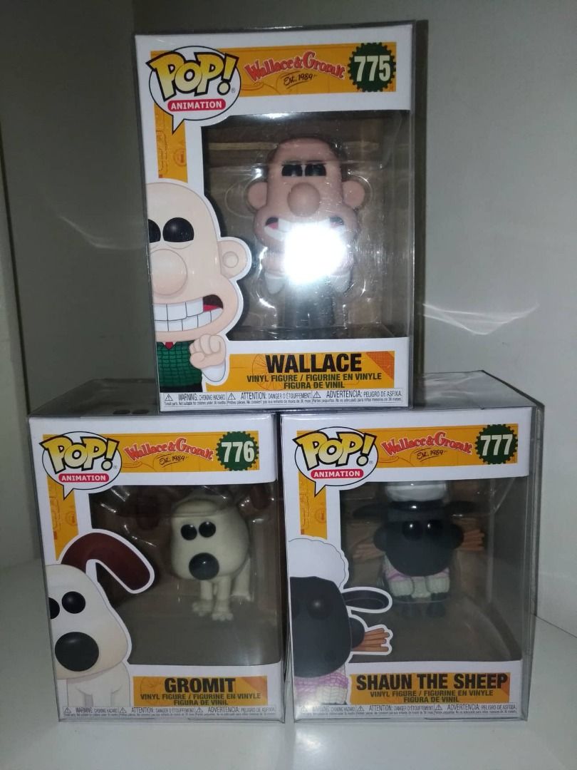 Funko Pop Wallace & Gromit Set, Hobbies & Toys, Toys & Games on Carousell