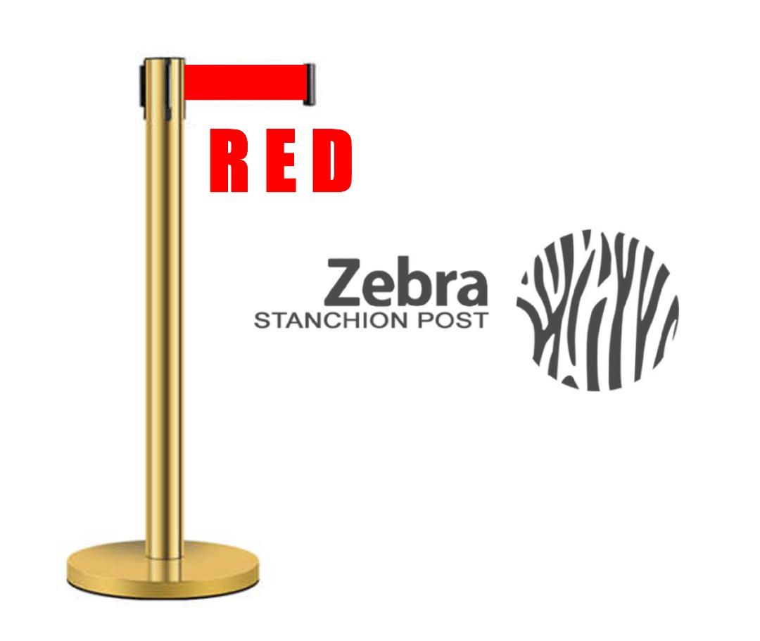 Gold Coated Stanchion post ZEBRA Stanchion Post, Belt Stand, Barrier ...