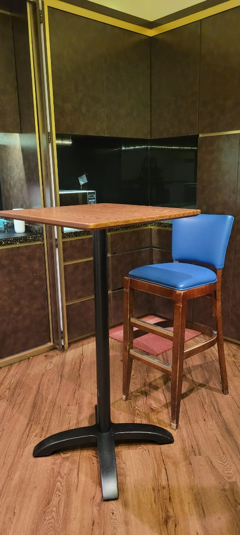 High Bar Table and Chair Set, Furniture & Home Living, Furniture ...