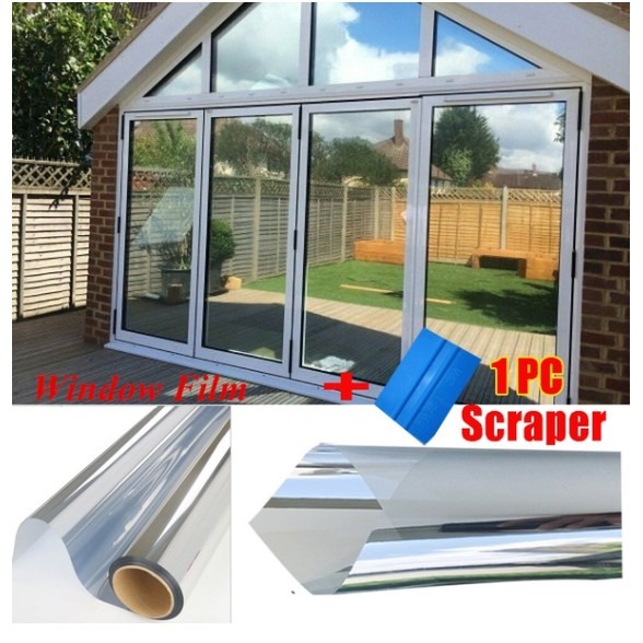 Home Decor One Way Mirror Adhesive Easy to Apply Window Film Frosted ...