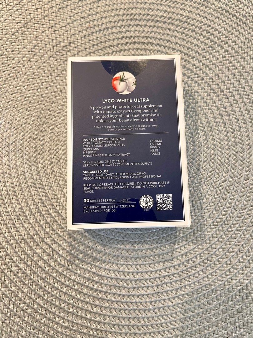 IDS lycro-white ultra (beauty supplement), Health & Nutrition, Health ...