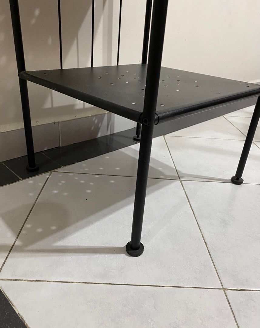 IKEA 3 tier display metal rack with glass top, Furniture & Home Living ...