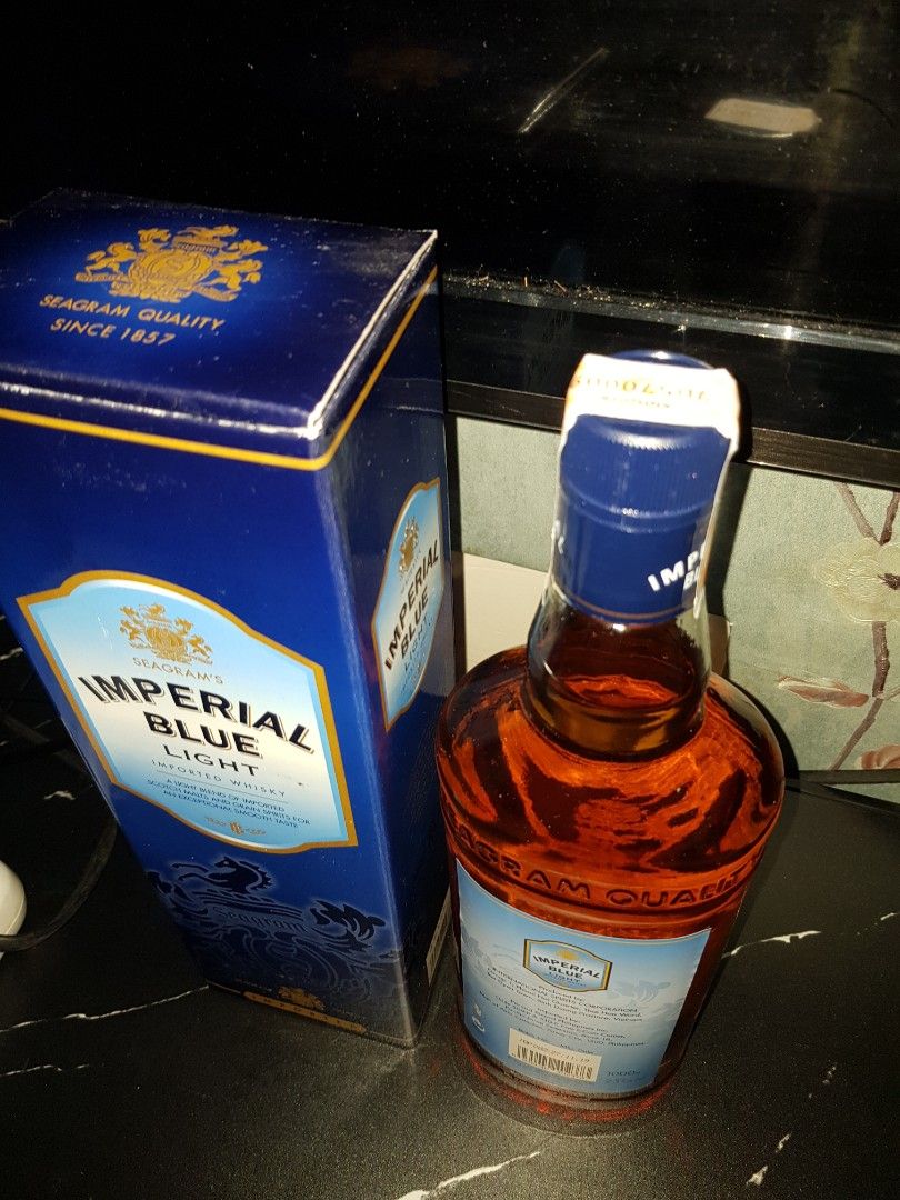 Imperial blue light imported whiskey 1L, Food & Drinks, Beverages on ...