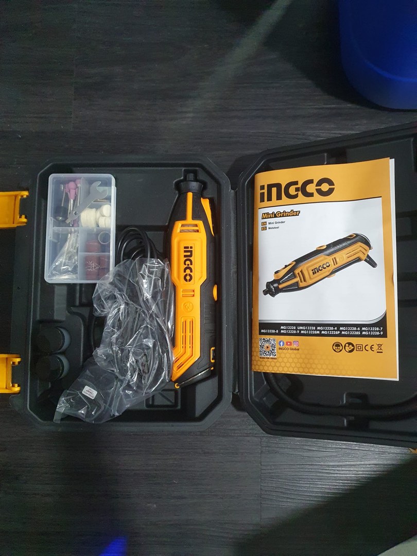 INGCO Mini Grinder MG13328, Furniture & Home Living, Home Improvement & Organisation, Home ...