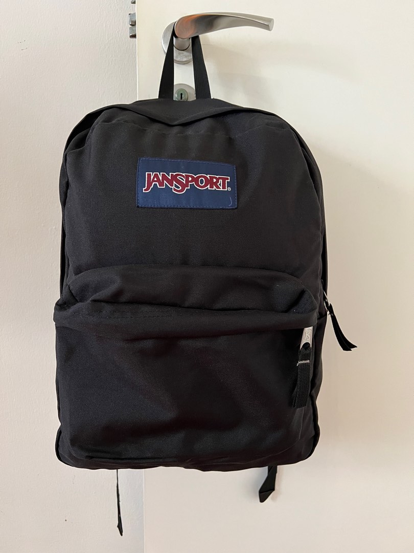 Jansport Black Backpack, Women's Fashion, Bags & Wallets, Backpacks on ...
