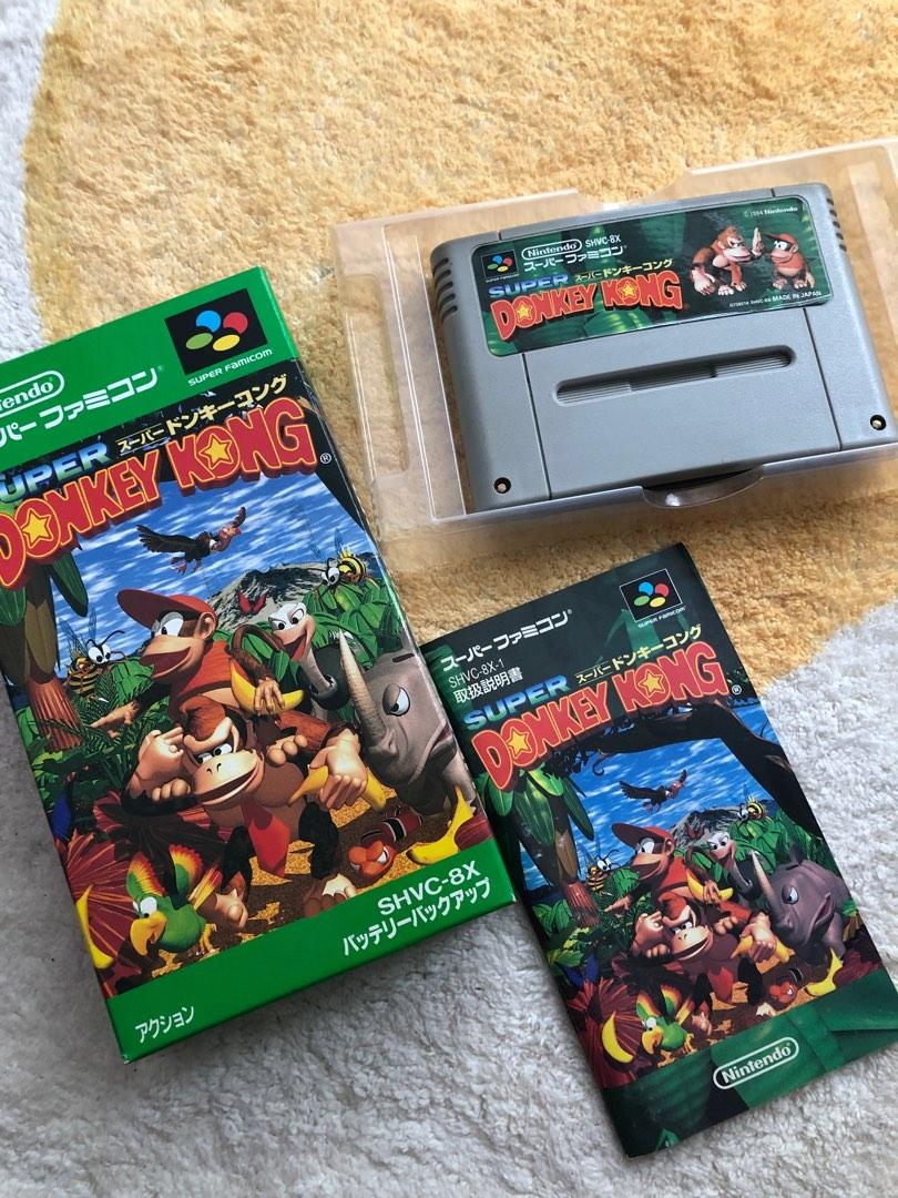 Japanese Nintendo SFC Super Famicom Super Donkey Kong Retro Game Cartridge CIB, Video Gaming ...