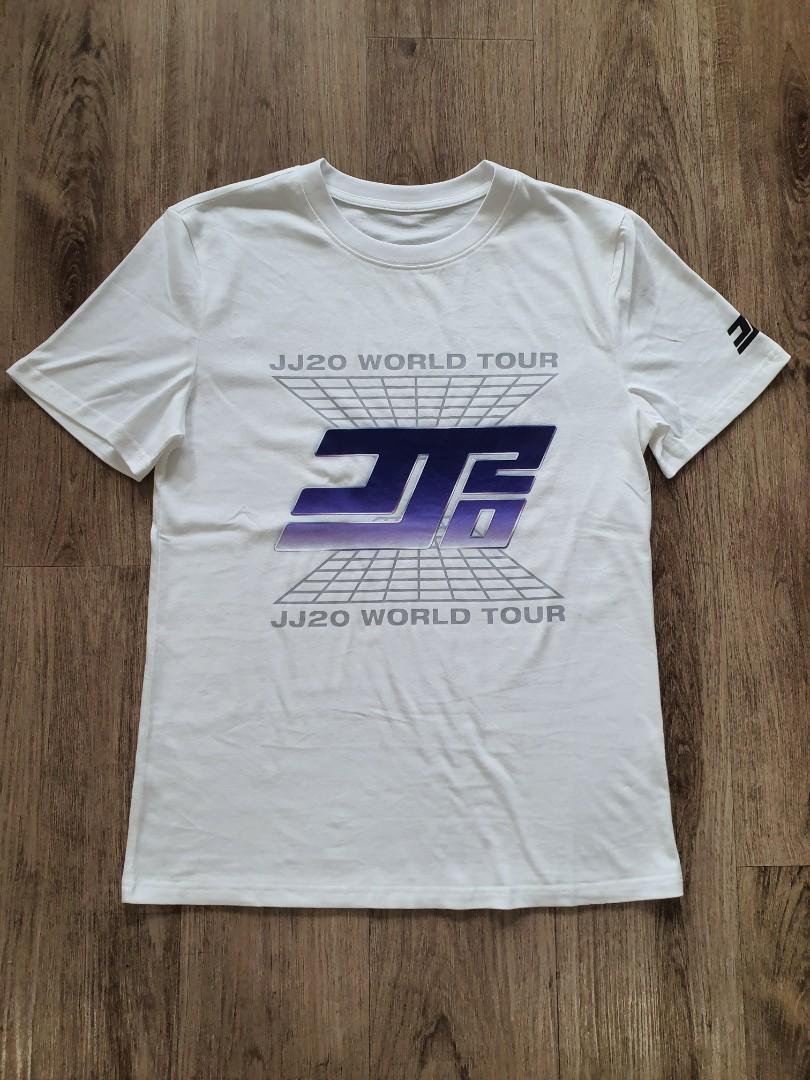 JJ20 World Tour Logo Tee White Size M Unisex, Men's Fashion, Tops ...