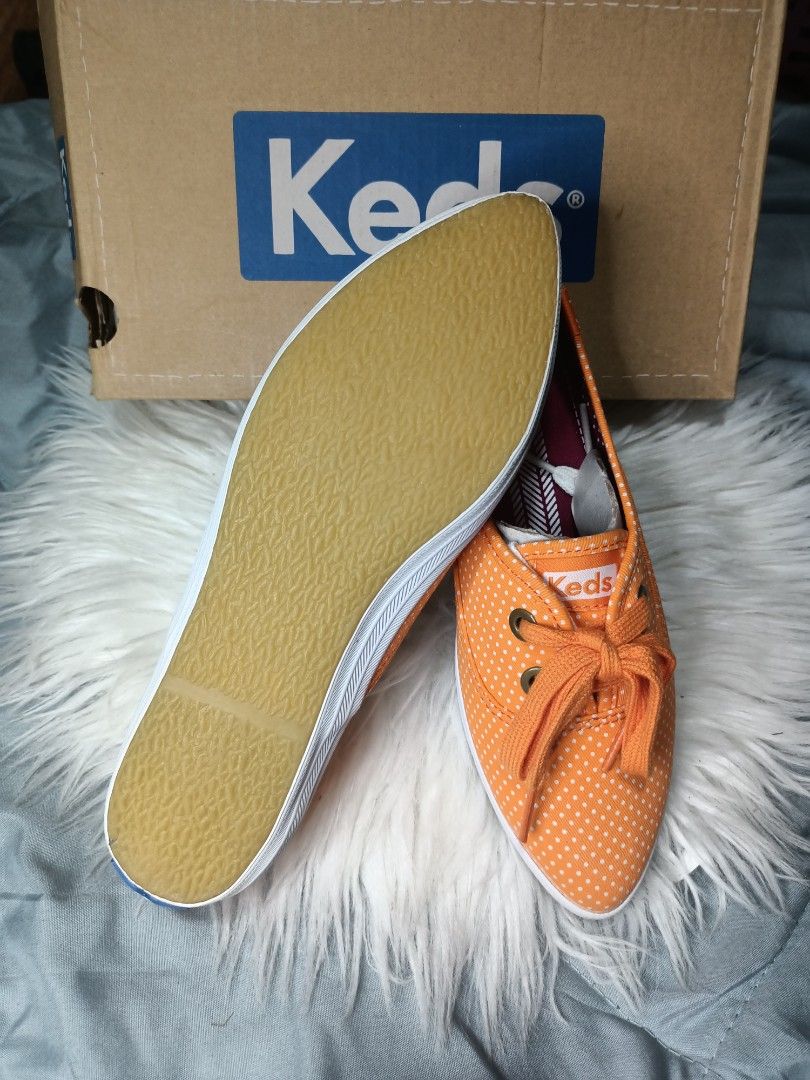 Keds Pointer Micro Dot Orange Original, Women's Fashion, Footwear, Sneakers on Carousell
