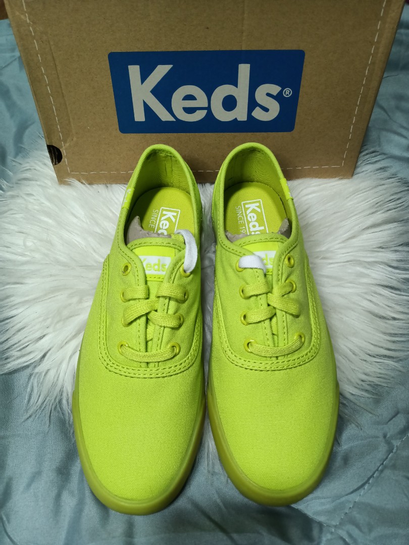 Keds Triumph Lime Punch original, Women's Fashion, Footwear, Sneakers ...