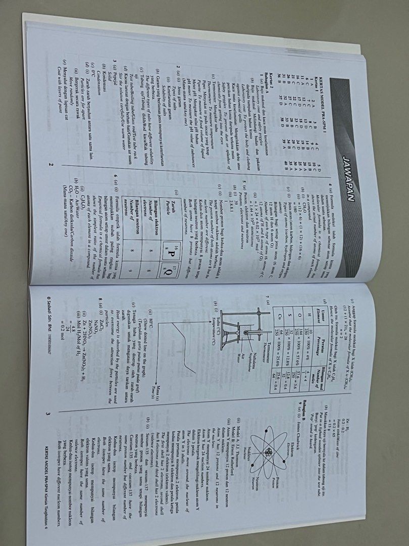 KIMIA/CHEMISTRY KERTAS MODEL PRA SPM KSSM TINGKATAN 4, Hobbies & Toys ...