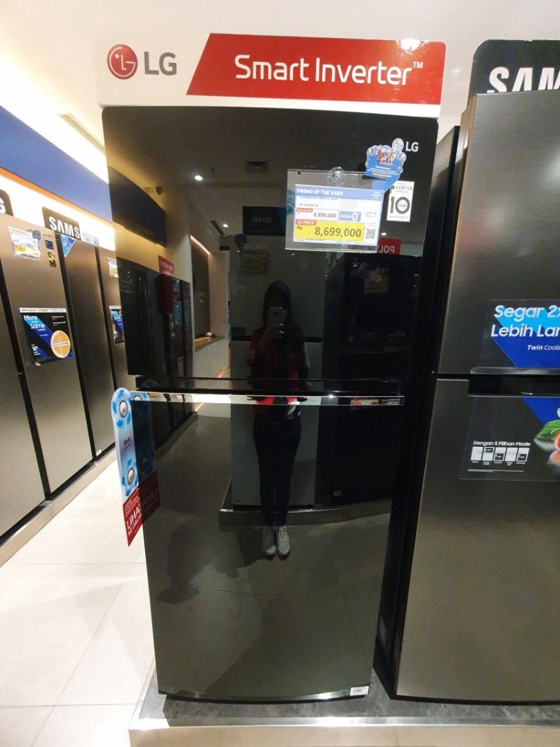 Kulkas 2 Pintu Lg Inverter 416L Promo Cicilan Dp Mulai 0% Proses 3 ...