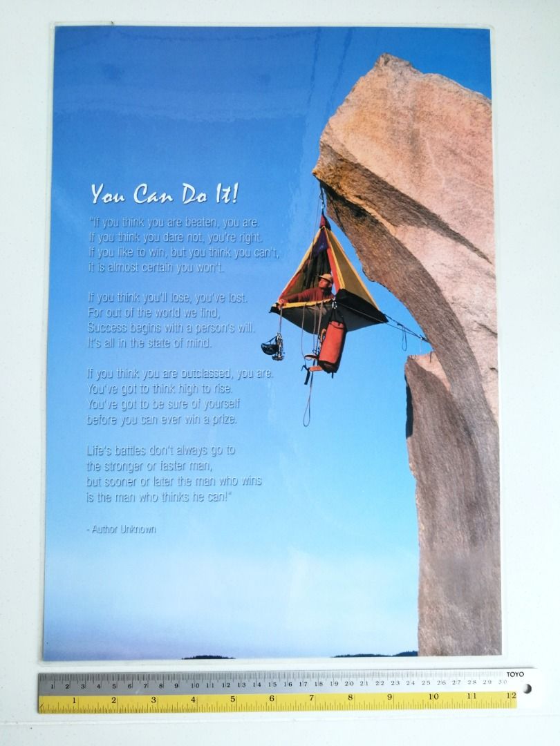 Laminated Poster: YOU CAN DO IT - Inspirational & Motivational Poster ...