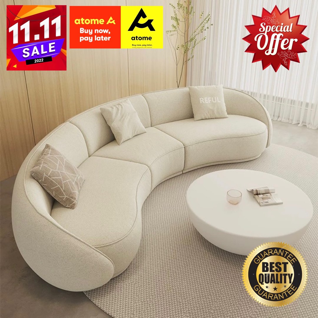 Length 160cm Gracia Designer Curve Luxury Sofa Available in High ...