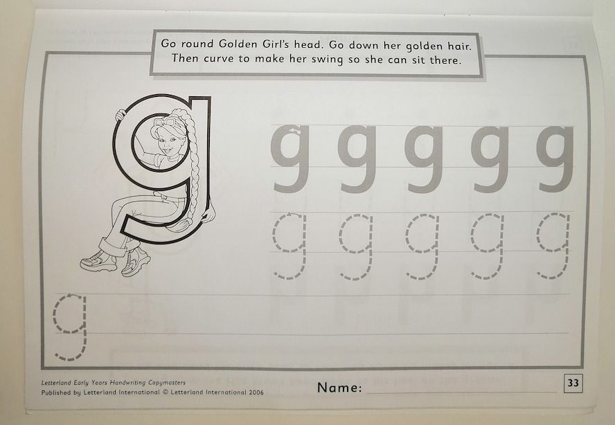 Letterland: Early Years Handwriting Copymasters, 興趣及遊戲, 書本 & 文具, 教科書 ...