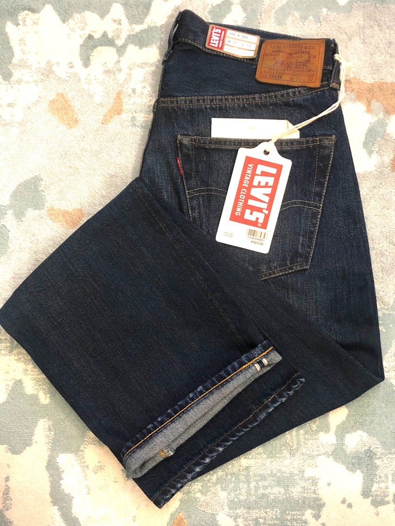 LEVIS LVC 501xx Model Repro 1947 Big E Selvedge Size Manual 32 x 42 ...