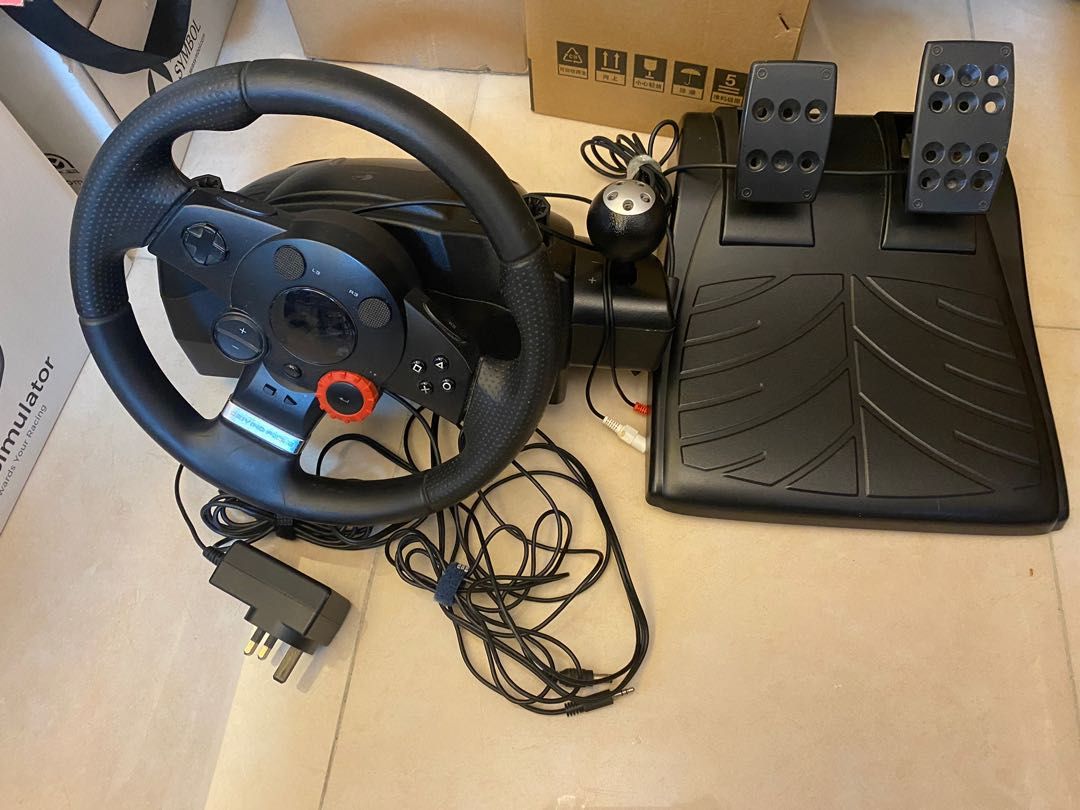Logitech Driving Force GT + 萊仕達 PXN A3 油門腳踏, 電子遊戲, 遊戲機配件, 手掣 - Carousell