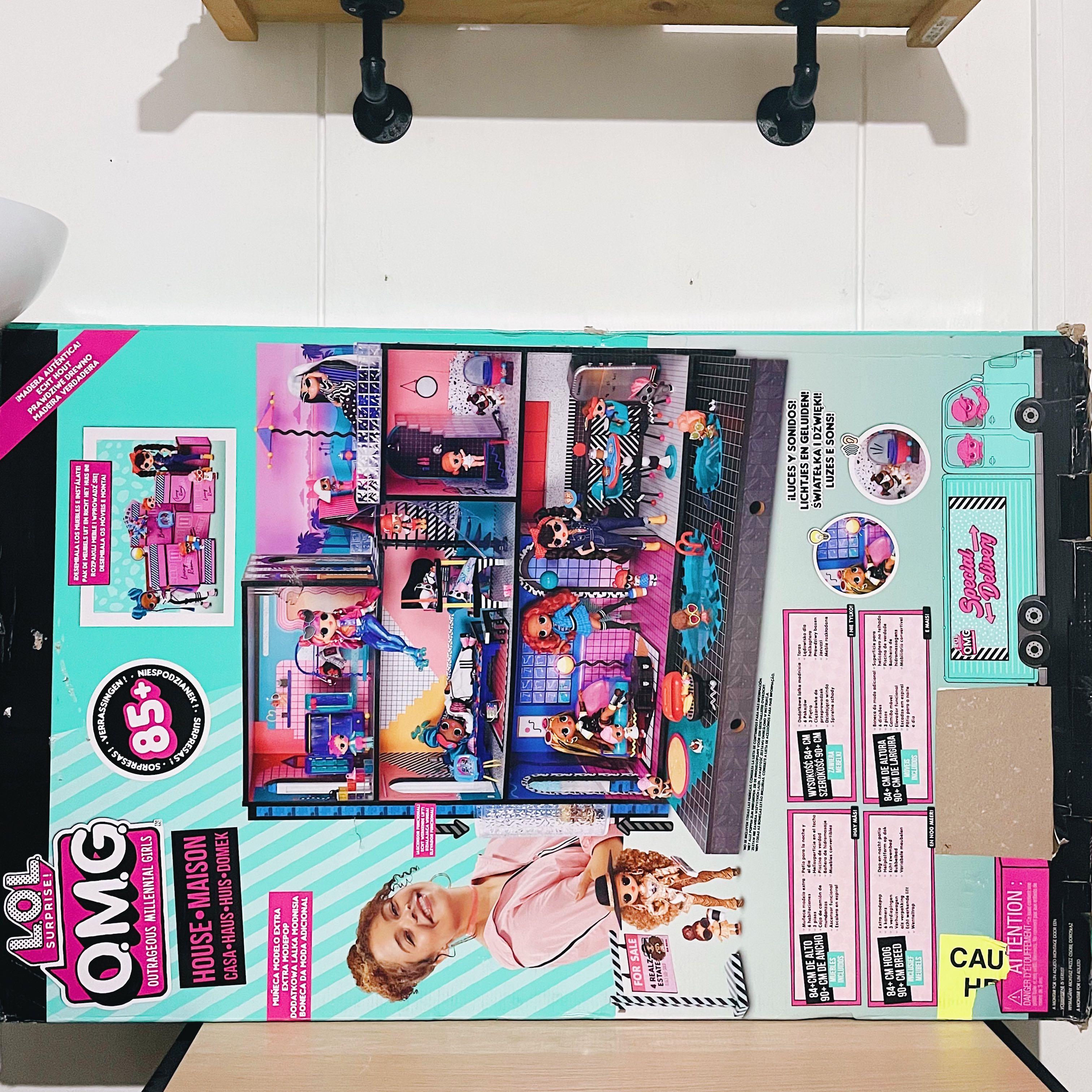 LOL OMG Barbie Wooden Doll House, Hobbies & Toys, Toys & Games on Carousell