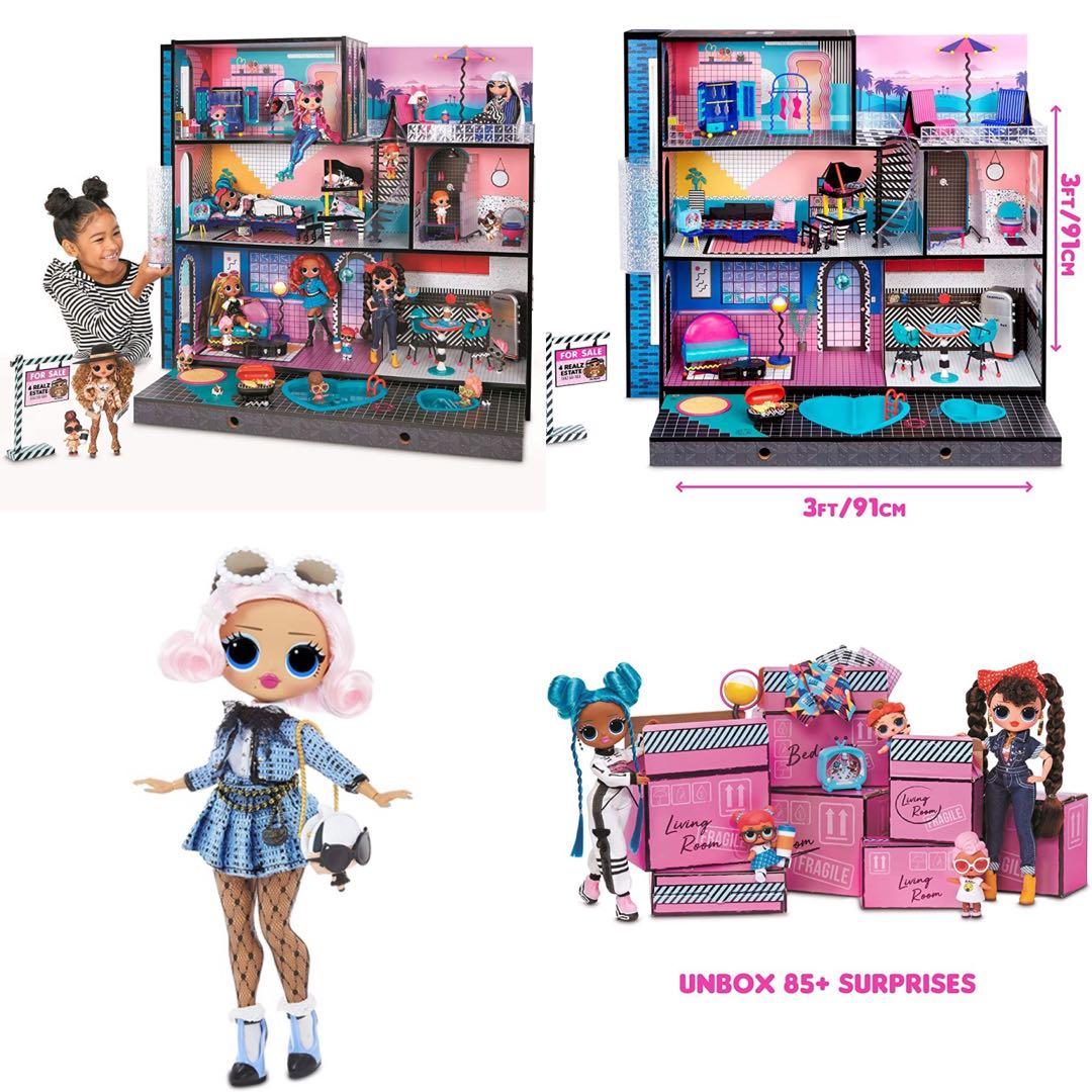 LOL OMG Barbie Wooden Doll House, Hobbies & Toys, Toys & Games on Carousell
