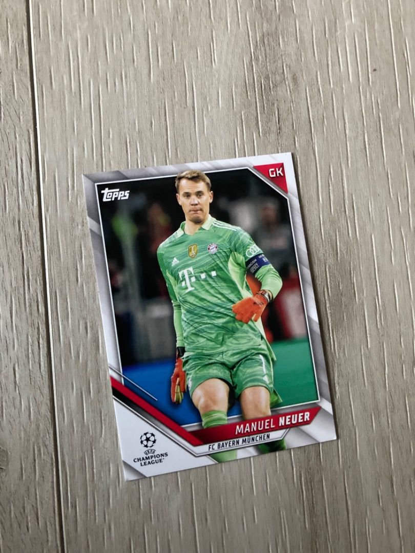 Manuel Neuer Topps champions league football card, Everything Else on ...