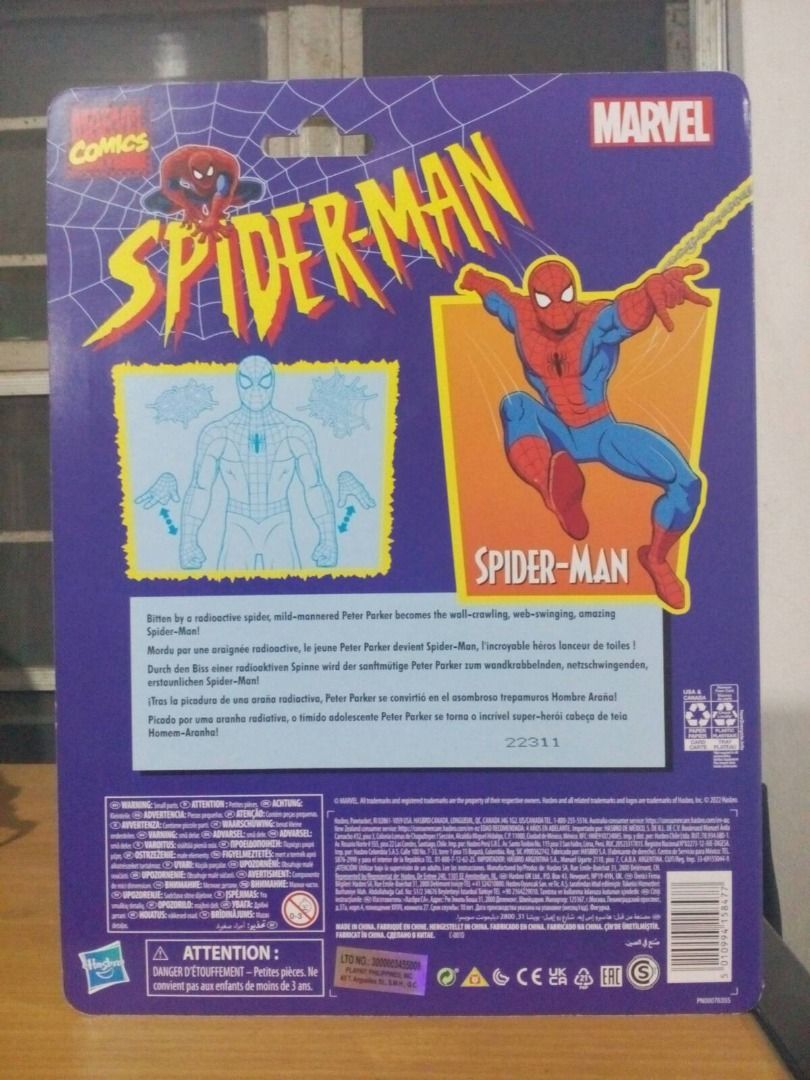 Marvel Legends Retro Spider-Man (Cel Shaded), Hobbies & Toys, Toys ...