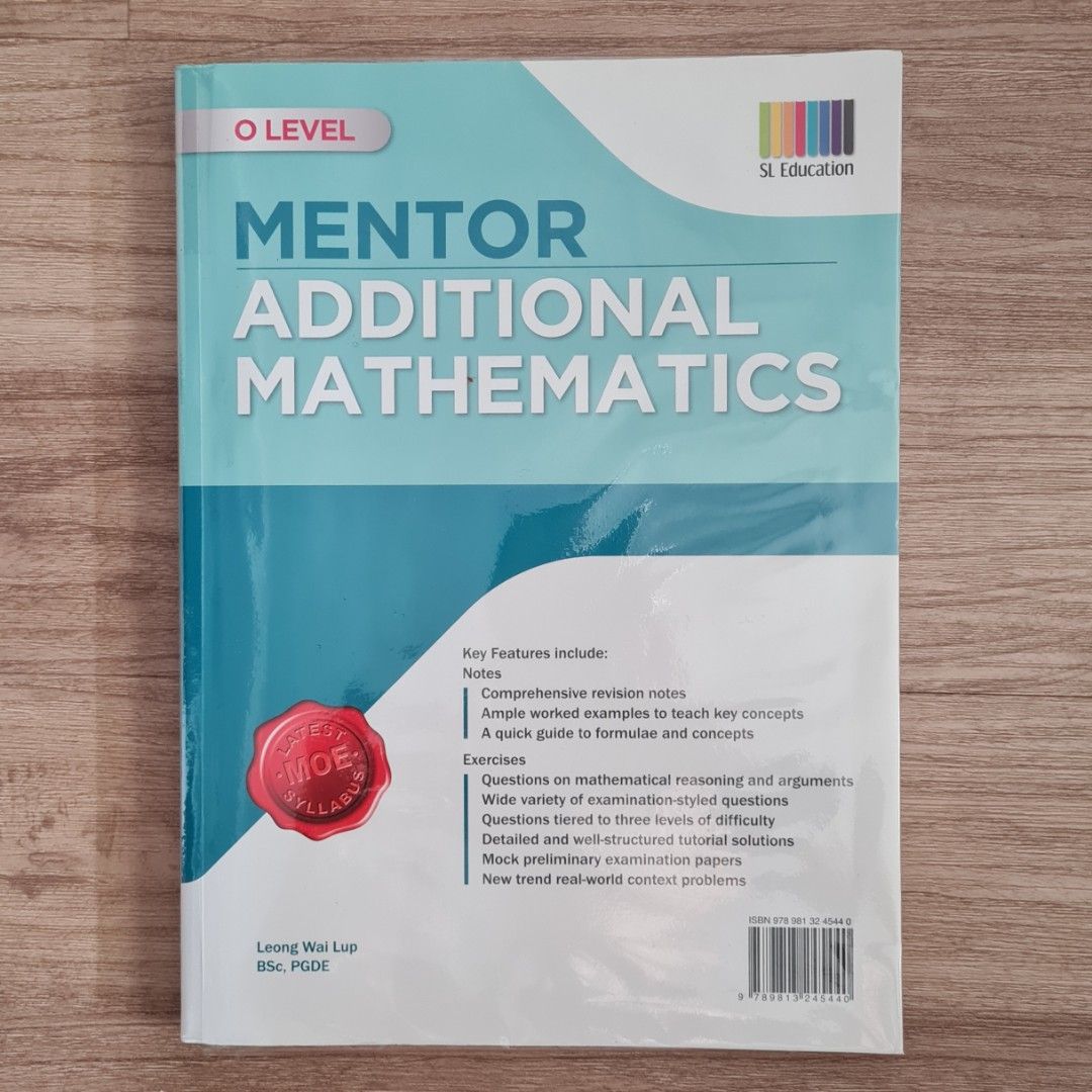 Mentor Additonal Mathematics O Level, Hobbies & Toys, Books & Magazines ...