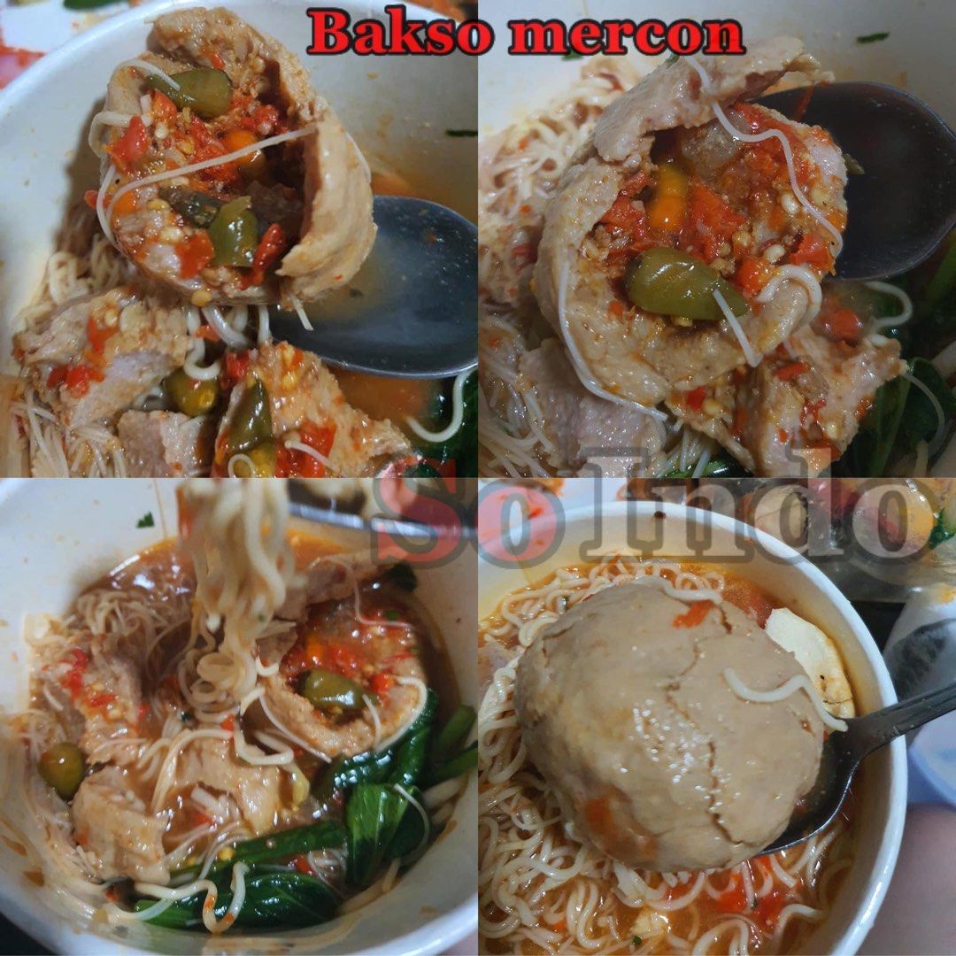 Mie Bakso Mercon, Food & Drinks, Rice & Noodles on Carousell