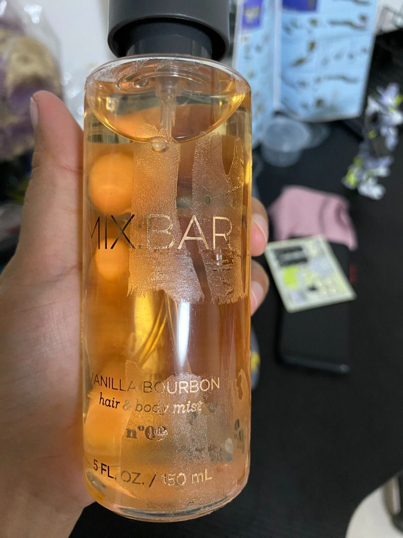 Mixbar Vanilla Bourbon Hair & Body Mist 150 ml, Beauty & Personal Care ...