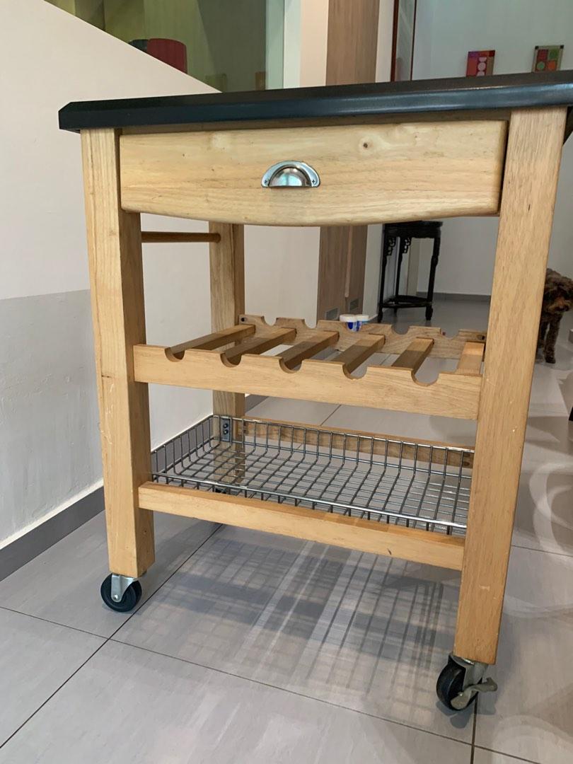 Mobile kitchen trolley, Furniture & Home Living, Bathroom & Kitchen ...