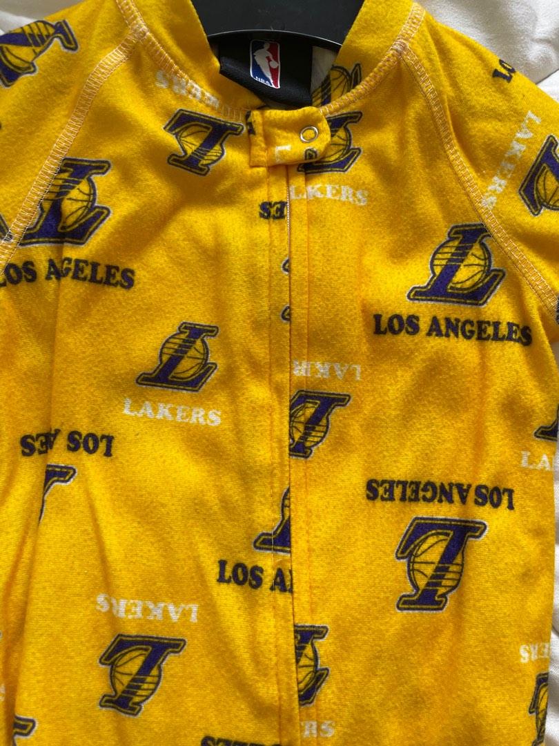 NBA Lakers Frogsuit Onesie Pajama, Babies & Kids, Babies & Kids Fashion ...