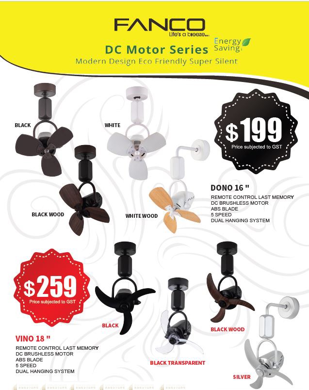 NEW Fanco Dono Vino Nano Wall/Corner fan, Furniture & Home Living ...