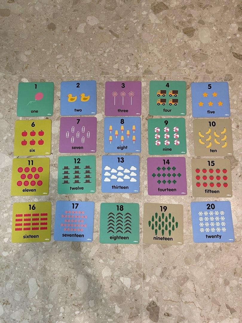 Numbers Flash Card, Hobbies & Toys, Toys & Games on Carousell