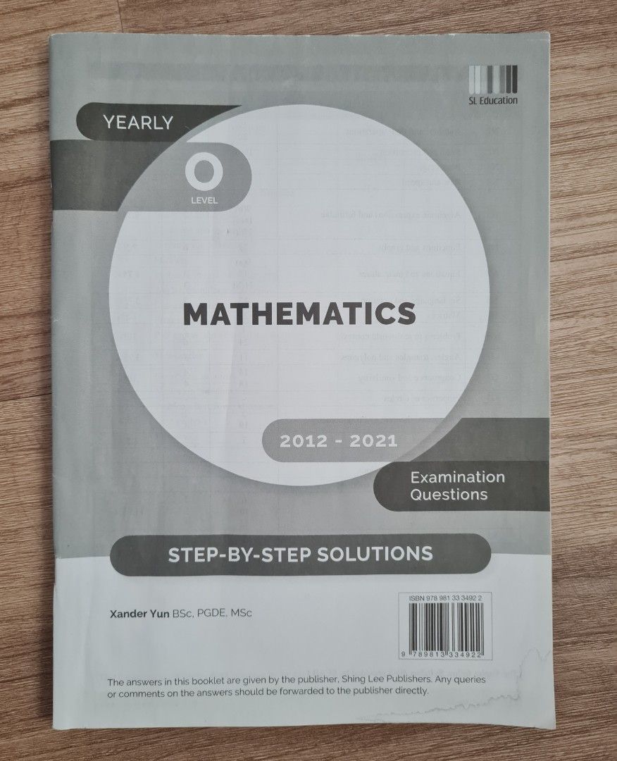 O Level Mathematics Yearly 2012-2021, Hobbies & Toys, Books & Magazines ...