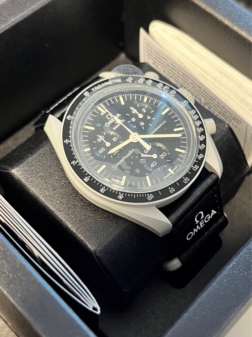 Omega swatch mission to the moon, Luxury, Watches on Carousell