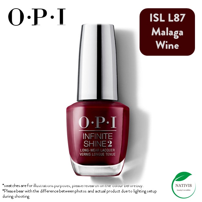 OPI Infinite Shine ISL L87 Malaga Wine - 15ml, Beauty & Personal Care ...