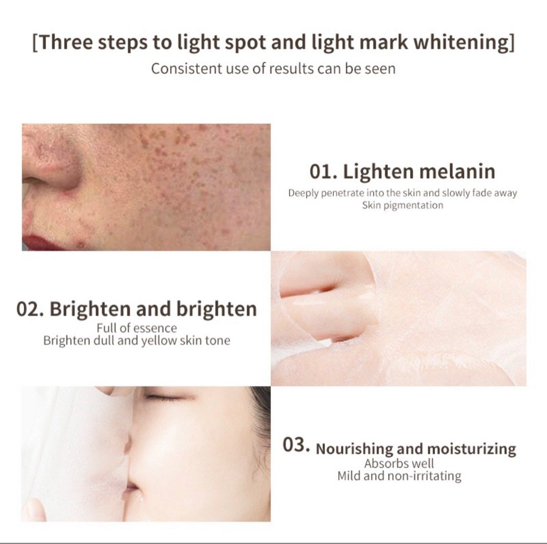 HIISEES Skin Brighten Skin Whitening Freckle Sunburn Cream 30g Gently ...