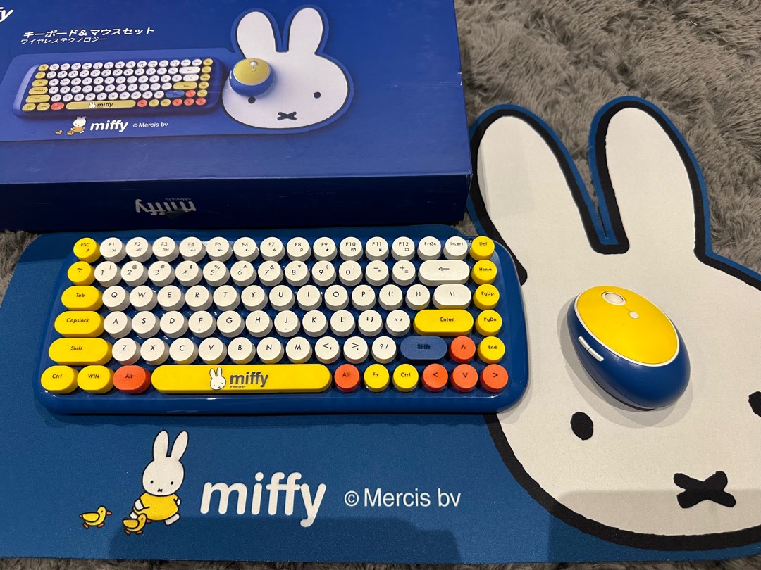 Original Miffy Wireless Keyboard Mouse Pad Computers And Tech Parts