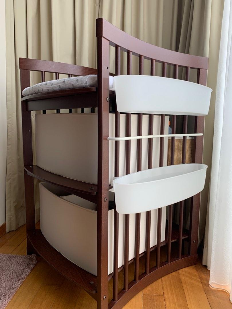 Original Stokke Care change table (walnut), Babies & Kids, Bathing ...