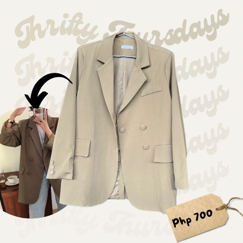 Oversized Blazer (Ry Velasco Reco), Women's Fashion, Coats, Jackets and ...