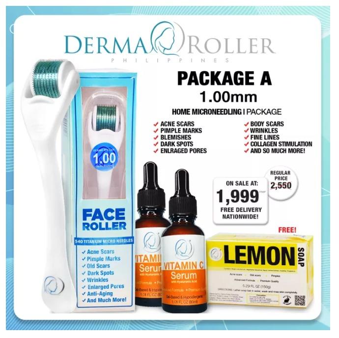 PACKAGE A 1.00 Dermaroller by Derma Roller Philippines with Free Pouch ...