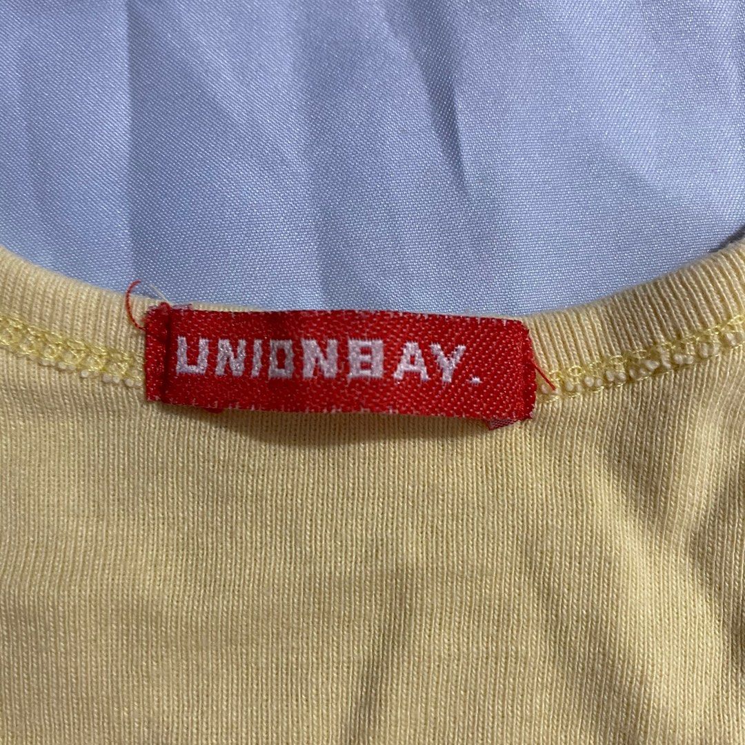 PASTEL YELLOW TOP WITH EMBROIDERY DESIGN, Women's Fashion, Tops ...